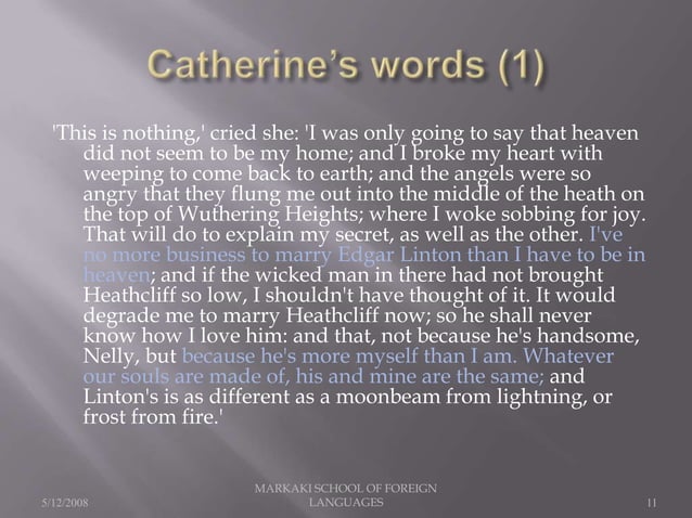 Wuthering Heights, an FCE lesson | PPT