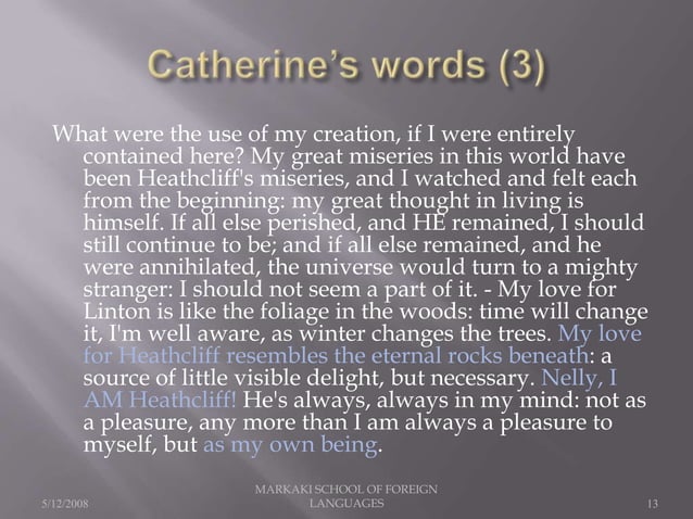 Wuthering Heights, an FCE lesson | PPT