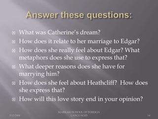 Wuthering Heights, an FCE lesson | PPT