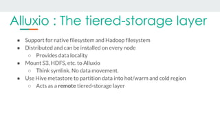 Hybrid collaborative tiered storage with alluxio | PPTX | Cloud Computing | Internet