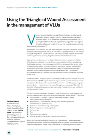 ADVANCES IN WOUND CARE: THE TRIANGLE OF WOUND ASSESSMENT | PDF
