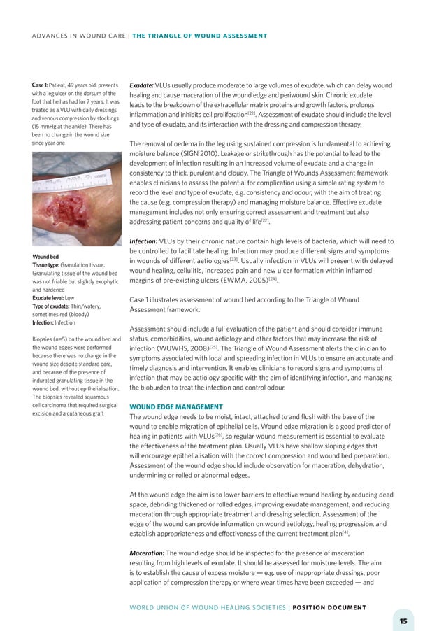 ADVANCES IN WOUND CARE: THE TRIANGLE OF WOUND ASSESSMENT | PDF