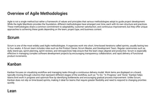What Are the Different Types of Agile Project Methodologies? | PDF