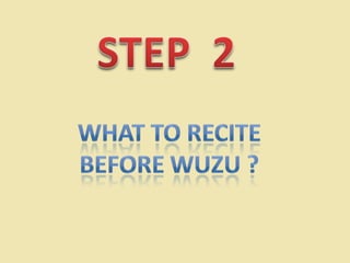 Wuzu by irfan slides | PPT