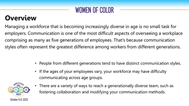 WV115 Generational Work Styles | PPT