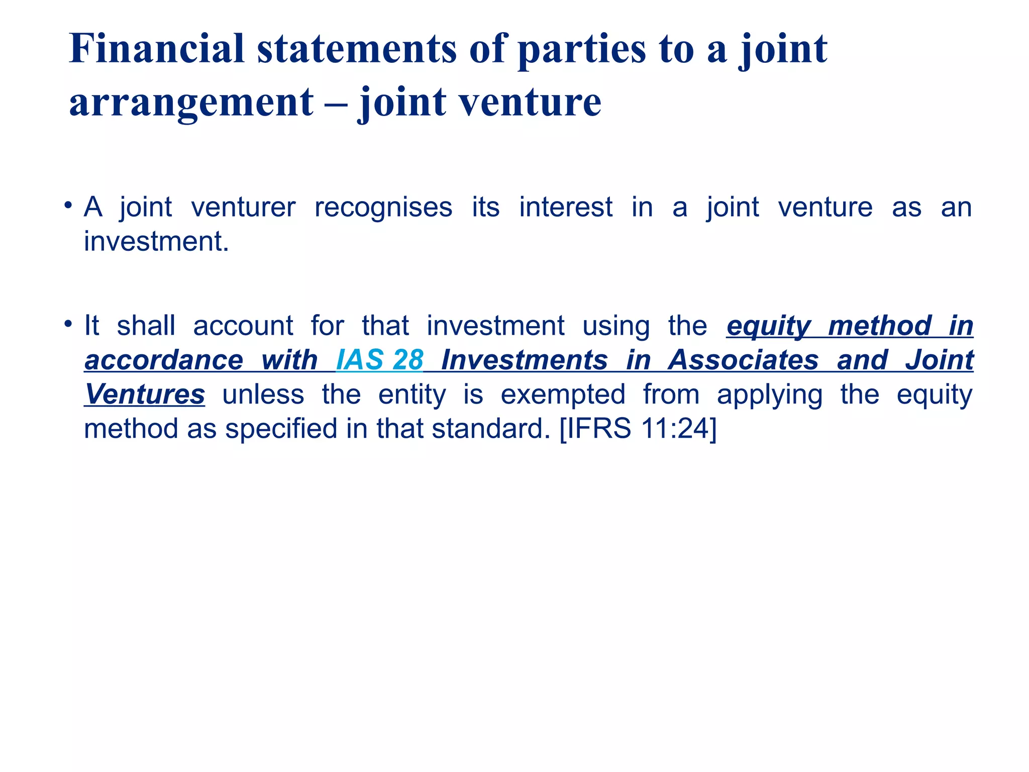 Ifrs 11 joint arrangements | PPT