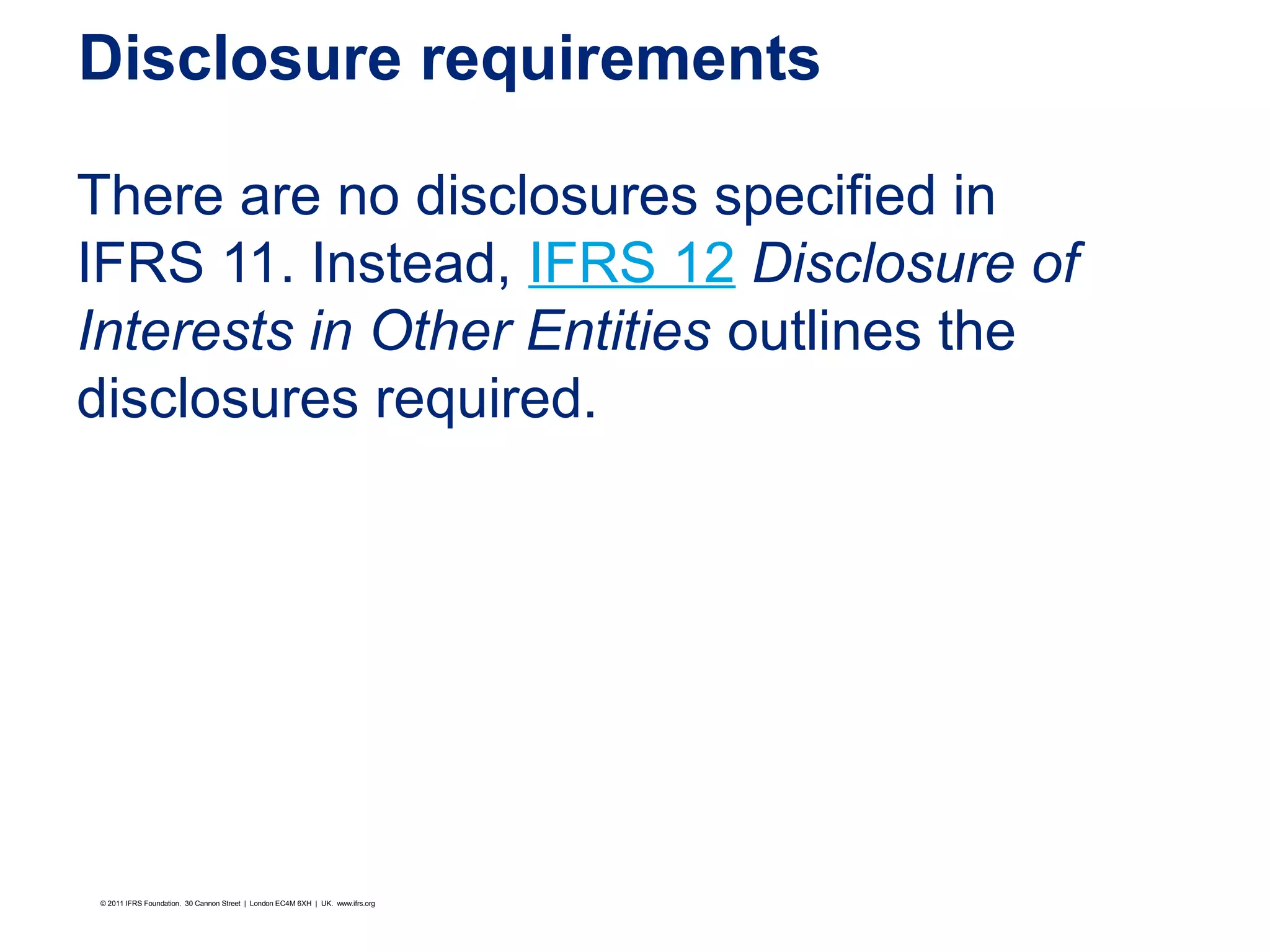 Ifrs 11 joint arrangements | PPT