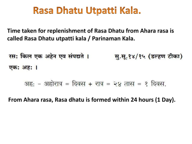 Concept of Rasa Dhatu in Ayurved | PPTX | Heart and Cardiovascular ...
