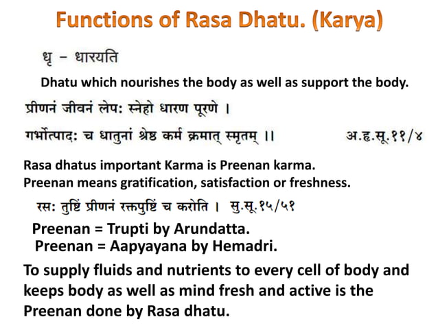 Concept of Rasa Dhatu in Ayurved | PPTX | Heart and Cardiovascular ...