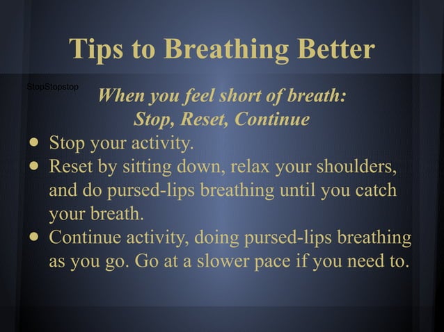 Lecture 1: Pursed Lip and Diaphragmatic Breathing | PPT | Lung and ...
