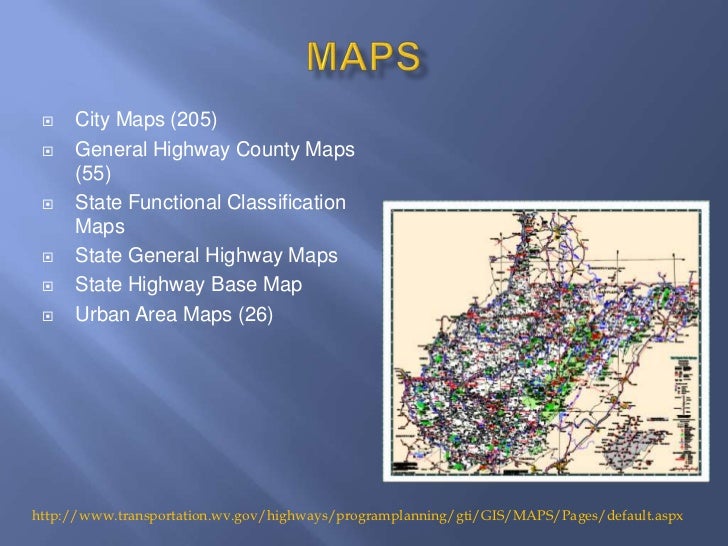WV DOT GTI: GIS Update (3 Nov 2011)