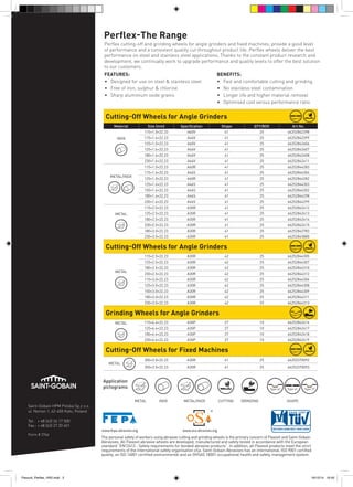 Brochure Flexovit Perflex | PDF