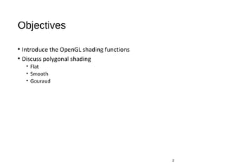 Shading in OpenGL | PPT