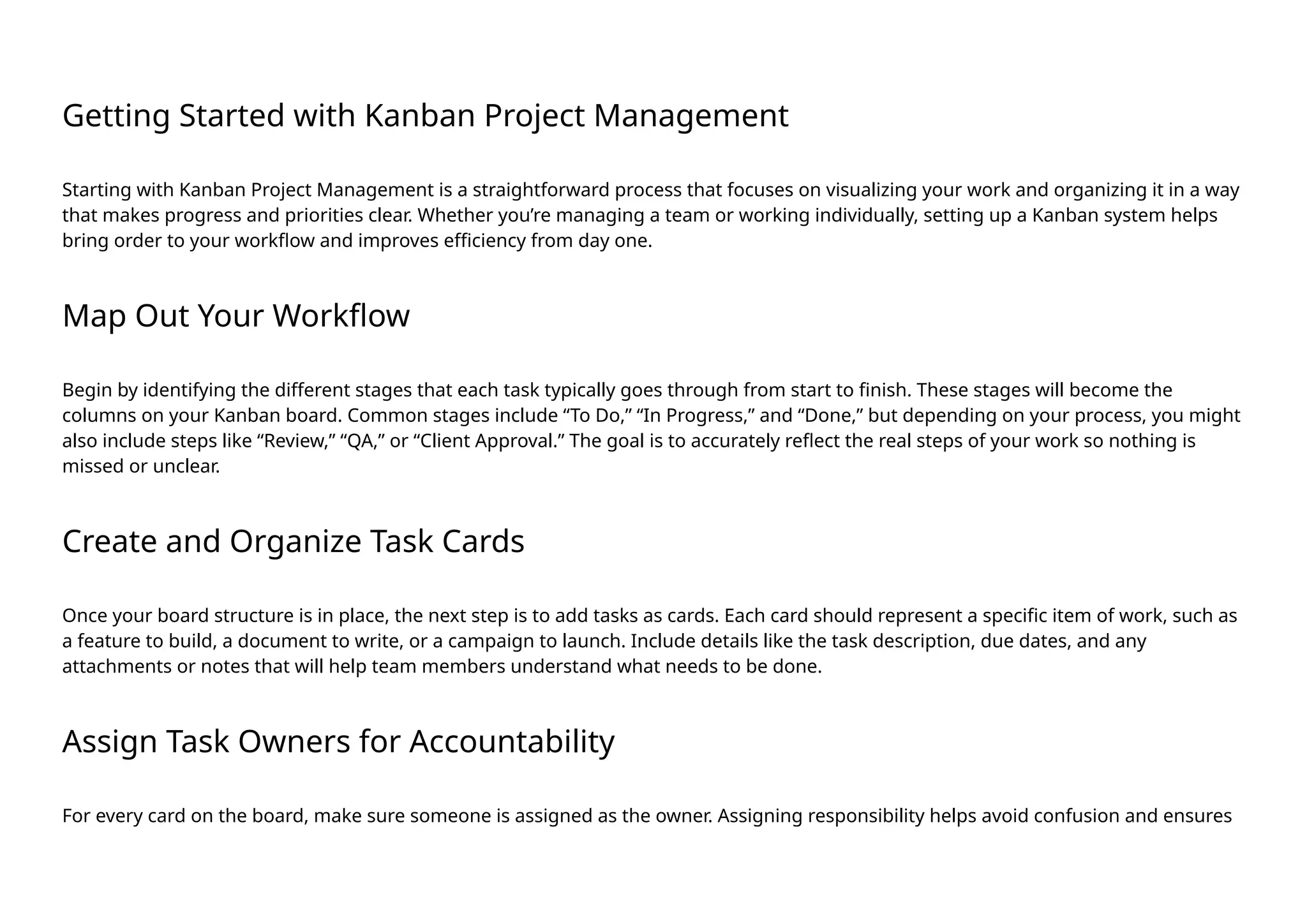 How do you get started with Kanban Project Management? | PDF
