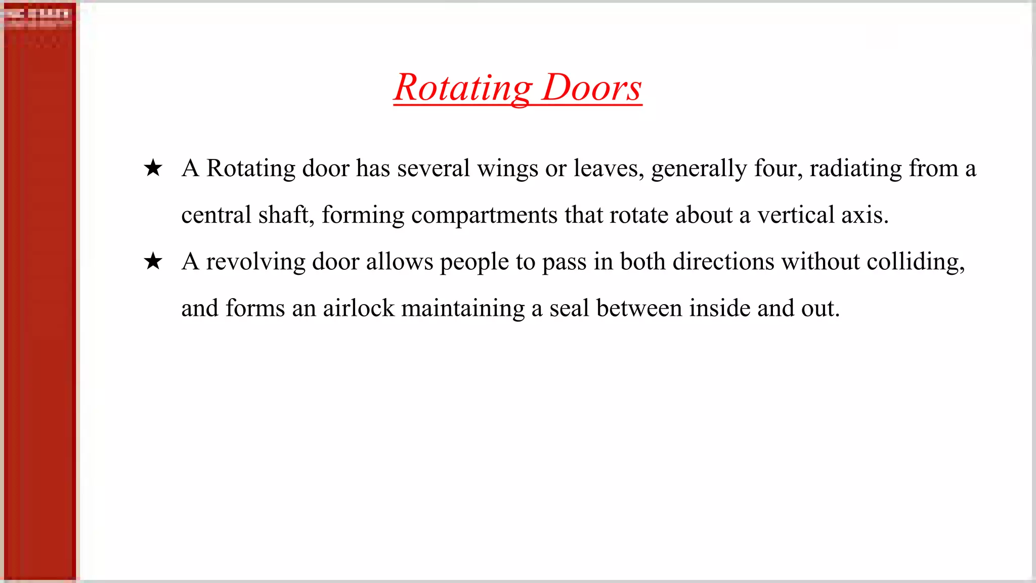 Different Types of Doors | PPTX