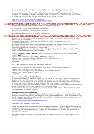Willing Webcam manual | PDF