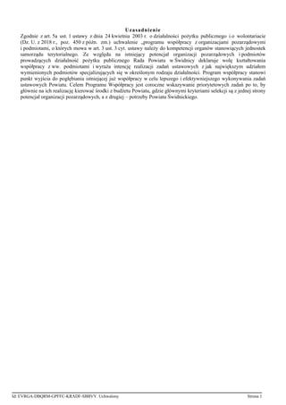 Program współpracy na 2020 r. | PDF