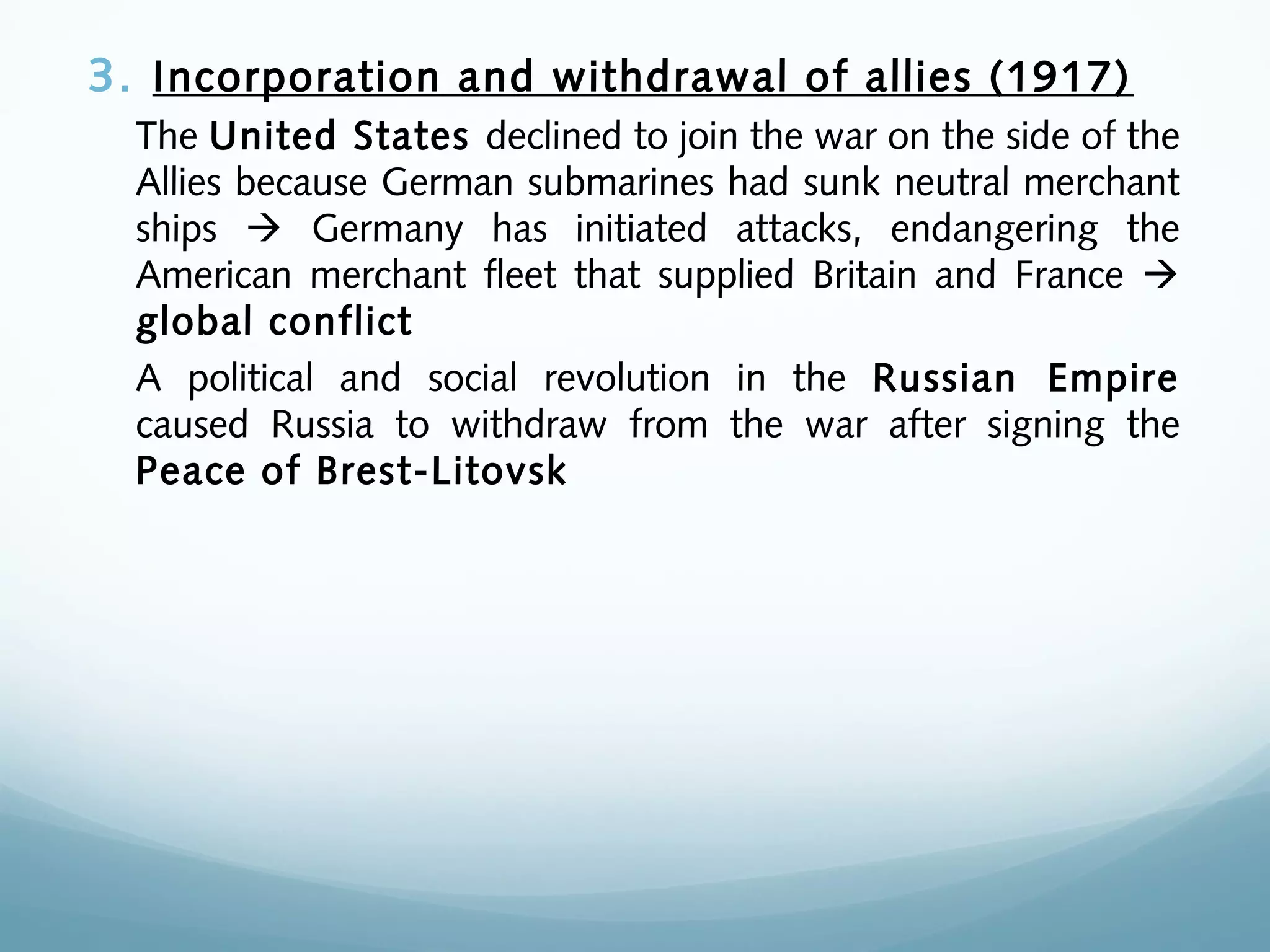 First World War and Russian Revolution | PPS