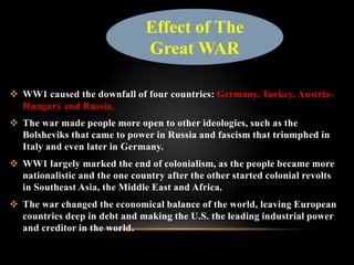 presentation on world war 1st | PPT