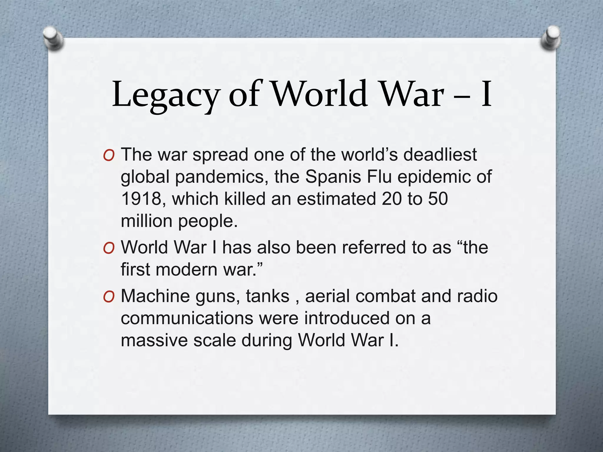 World War 1 | PPT