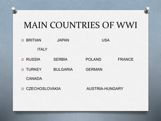 World War 1 | PPT
