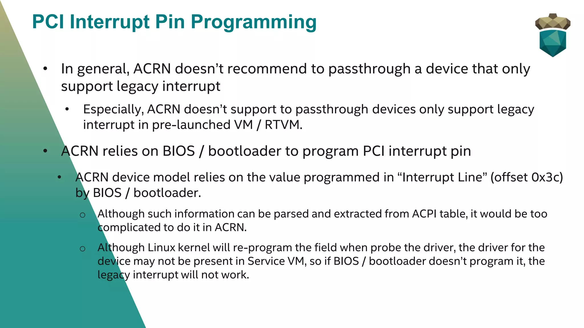 Project ACRN Device Passthrough Introduction | PDF