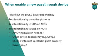 Project ACRN Device Passthrough Introduction | PDF