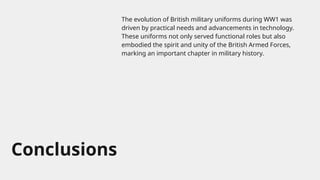 WW1 British Military Uniforms: A Comprehensive Guide | PPTX
