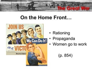 WWI - End of the War and Legacy | PPT