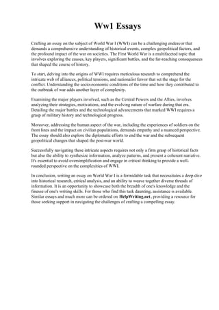 Ww1 Essays.pdf