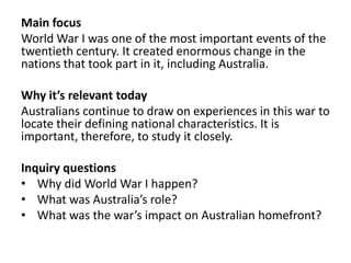 Ww1 overview why did ww1 begin | PPTX