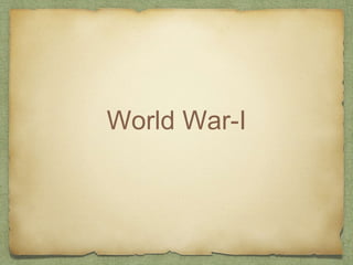 Ww 1 ppt | PPTX