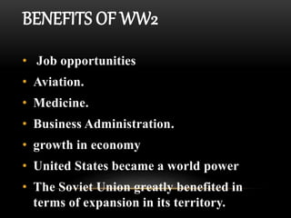 Presentation on World war 2nd | PPTX | Death, Injury, or Military ...