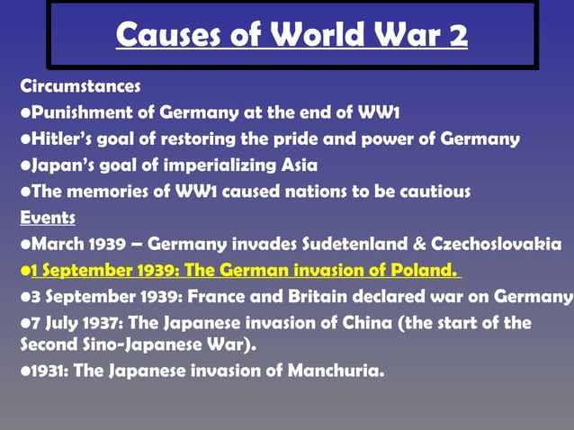 WW2 Causes & Outcomes | PPT | Death, Injury, or Military Conflict ...