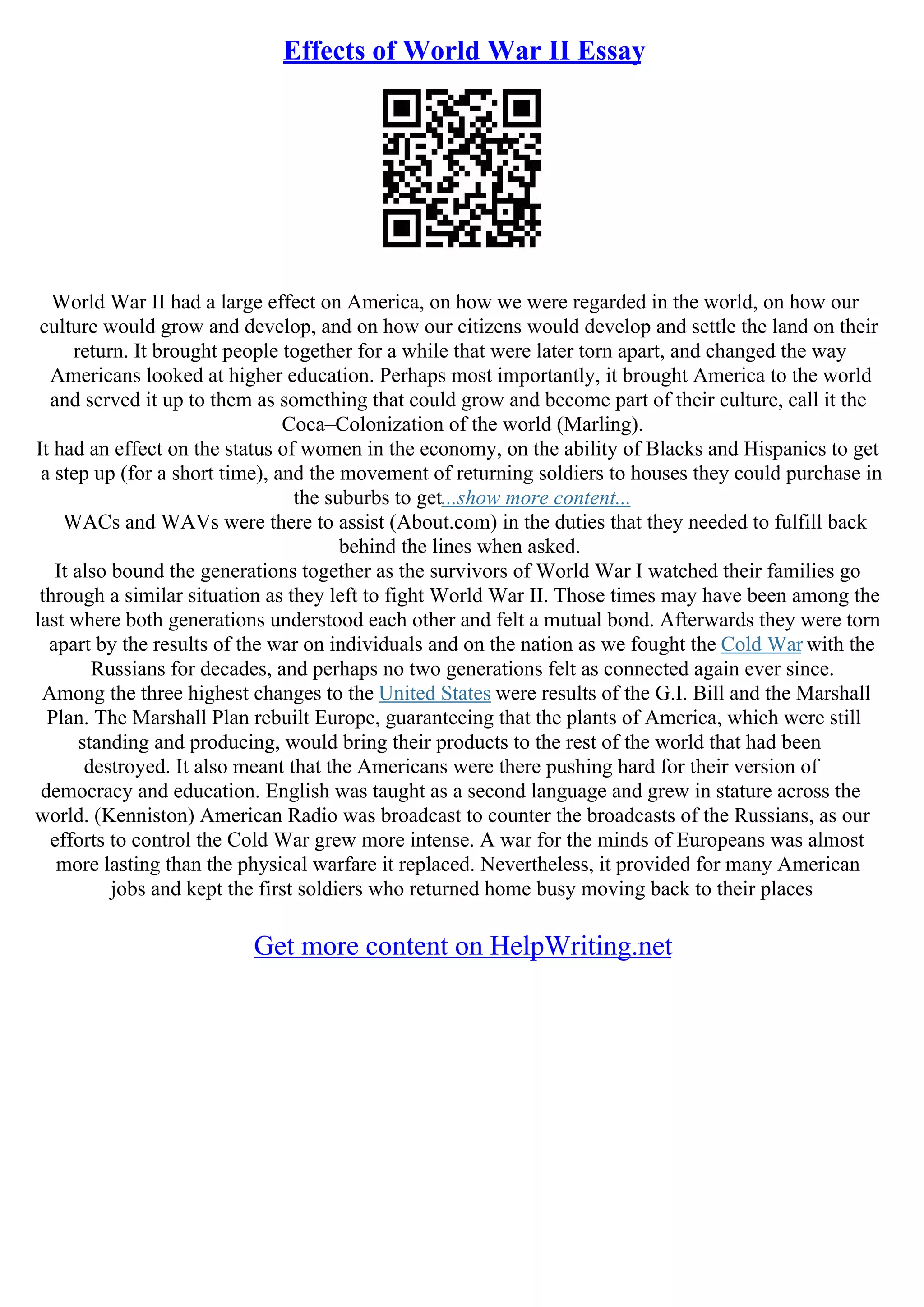 Ww2 Essay Topics | PDF