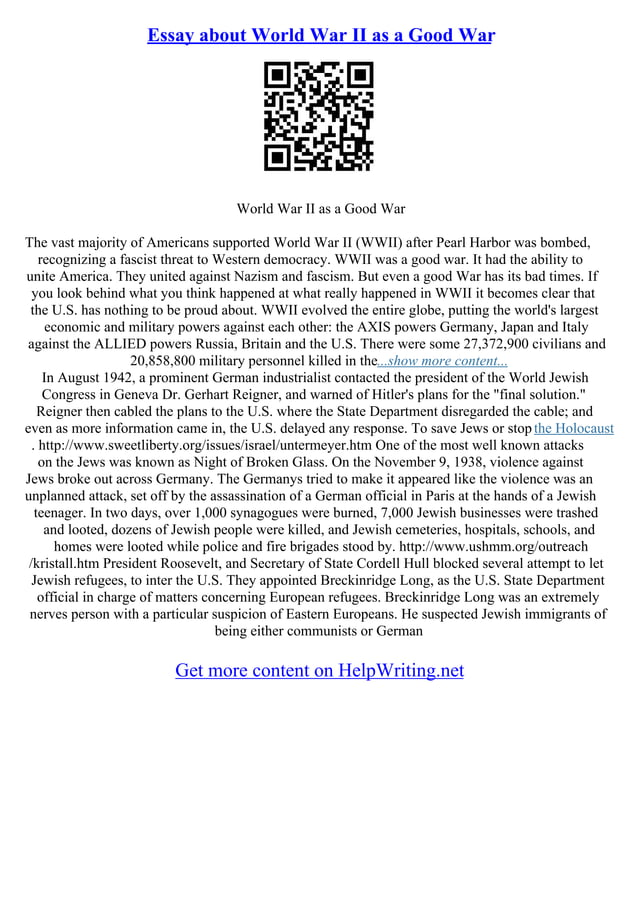 Ww2 Essay Topics | PDF
