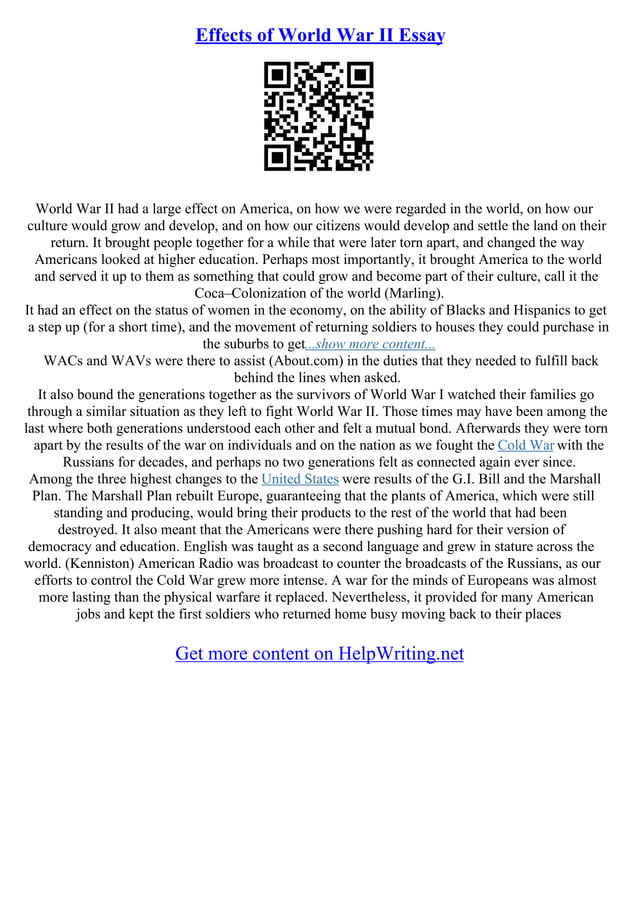 Ww2 Essay Topics | PDF