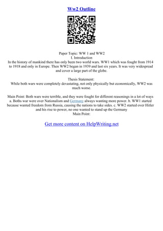 Ww2 Essay Topics | PDF
