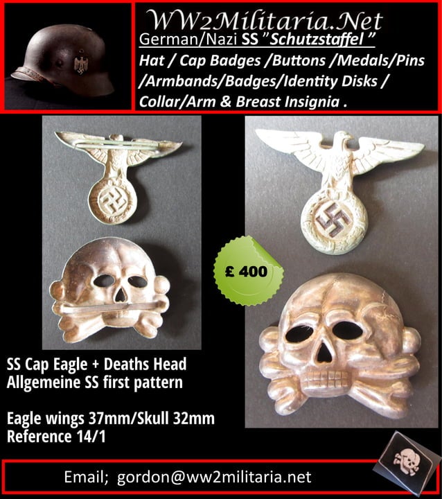 ww2militaria.net | SS Insignia | SS Collar Patch | SS Hat Insignia | PDF