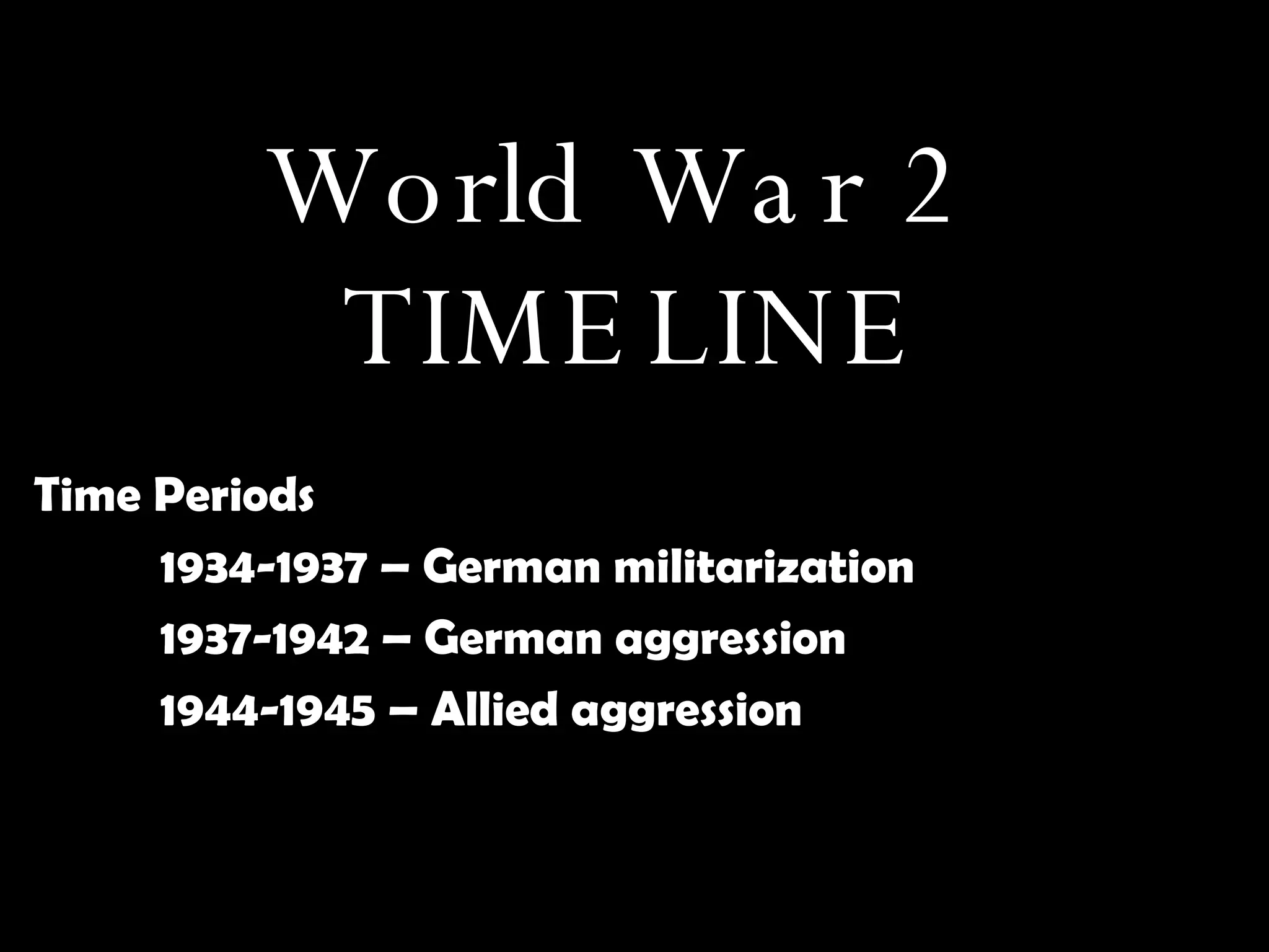 WW2 Timeline | PPT