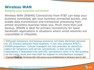 Wireless Wan Customer Presentation (AT&T) | PPT