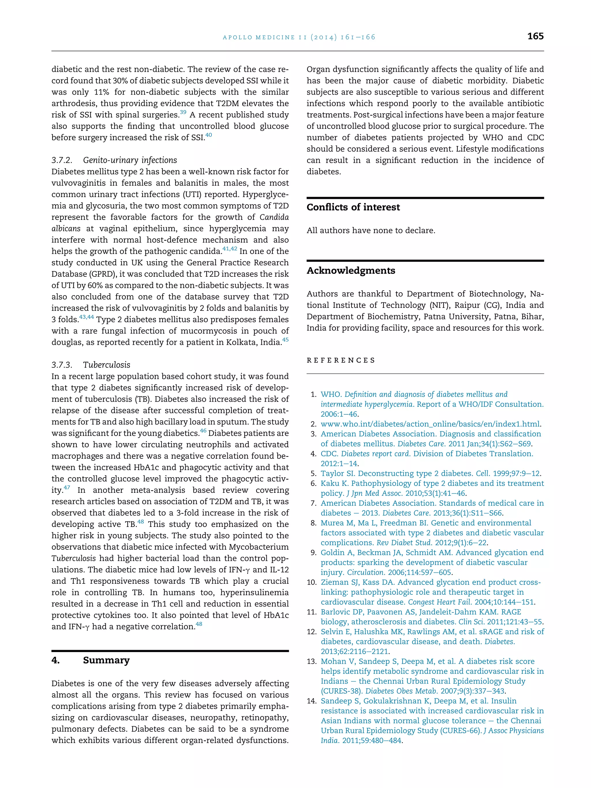 Type 2 Diabetes Mellitus: The Concerned Complications and Target Organs ...