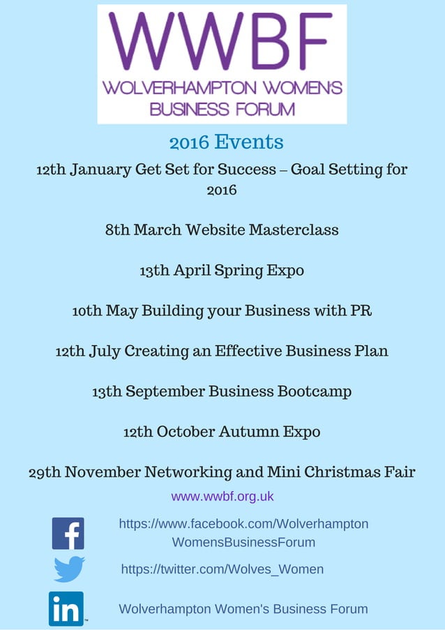 WWBF 2016 Events | PDF