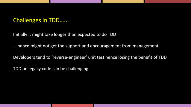 Introduction to TDD | PPTX | Web Development | Internet