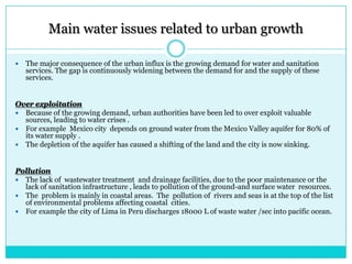 World water day:water for cities | PPT
