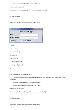 Wwe Management System | DOCX