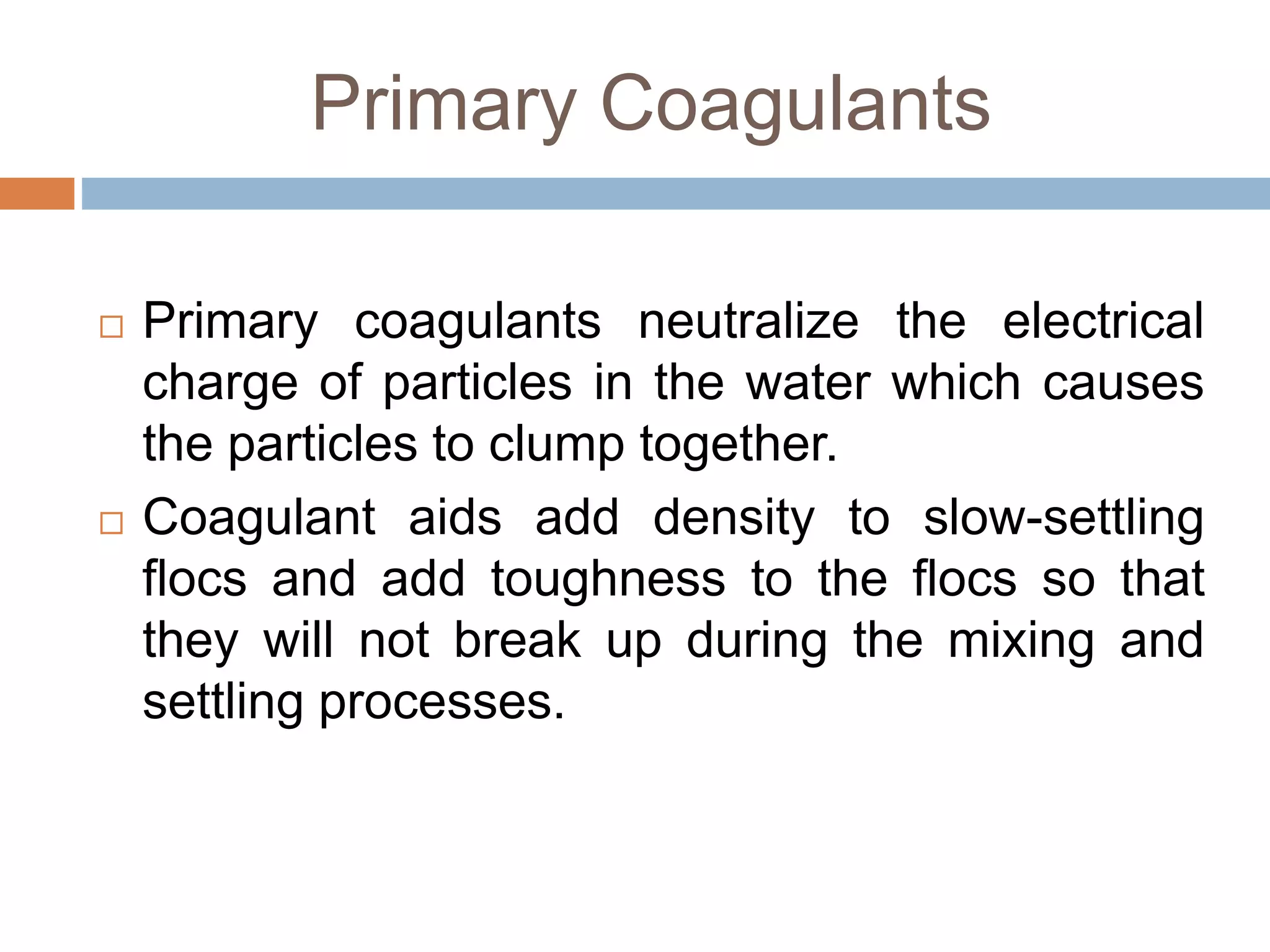 Coagulants | PPTX