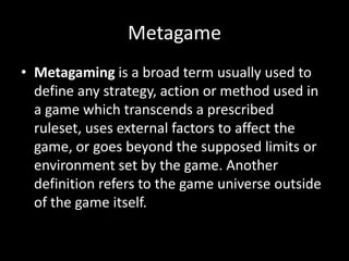 Week 2 - Engage in the Meta | PPT
