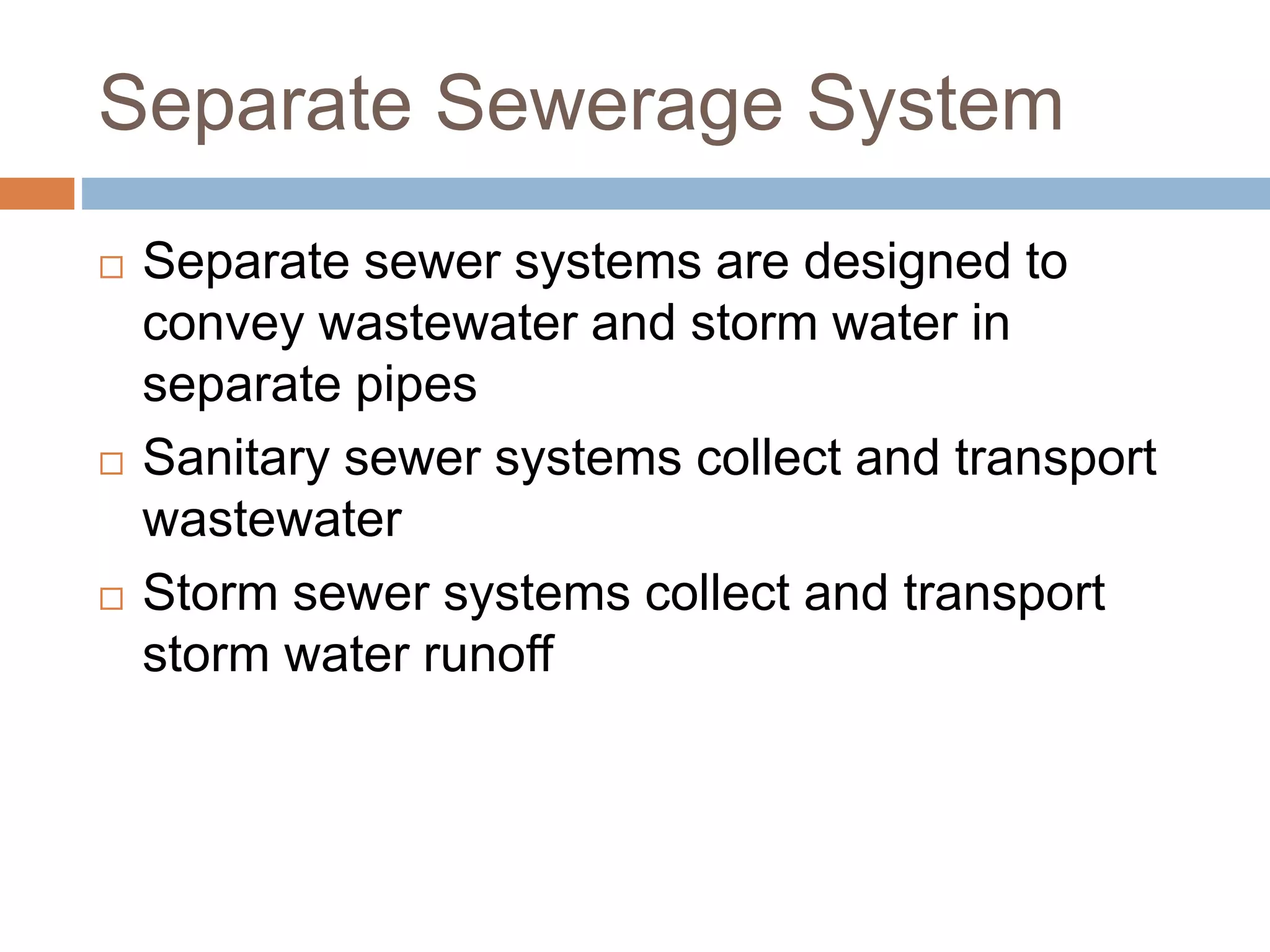 Type of severage system | PPTX