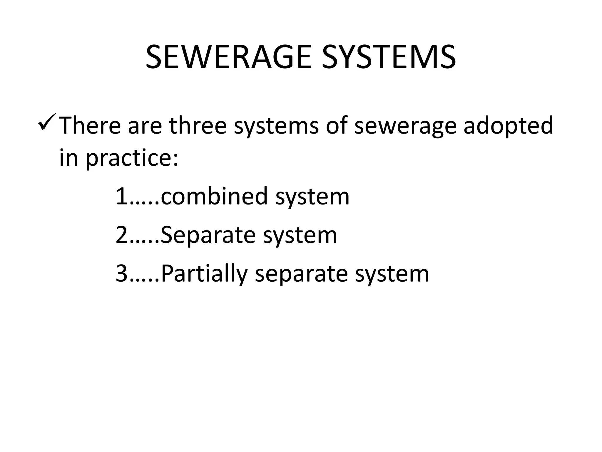 SEWERAGE SYSTEMS ppt by mayank oza | PPTX